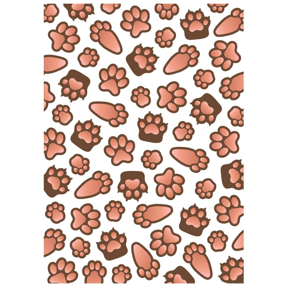3D Embossing Folder, Paw Prints – Scrapendipity Online