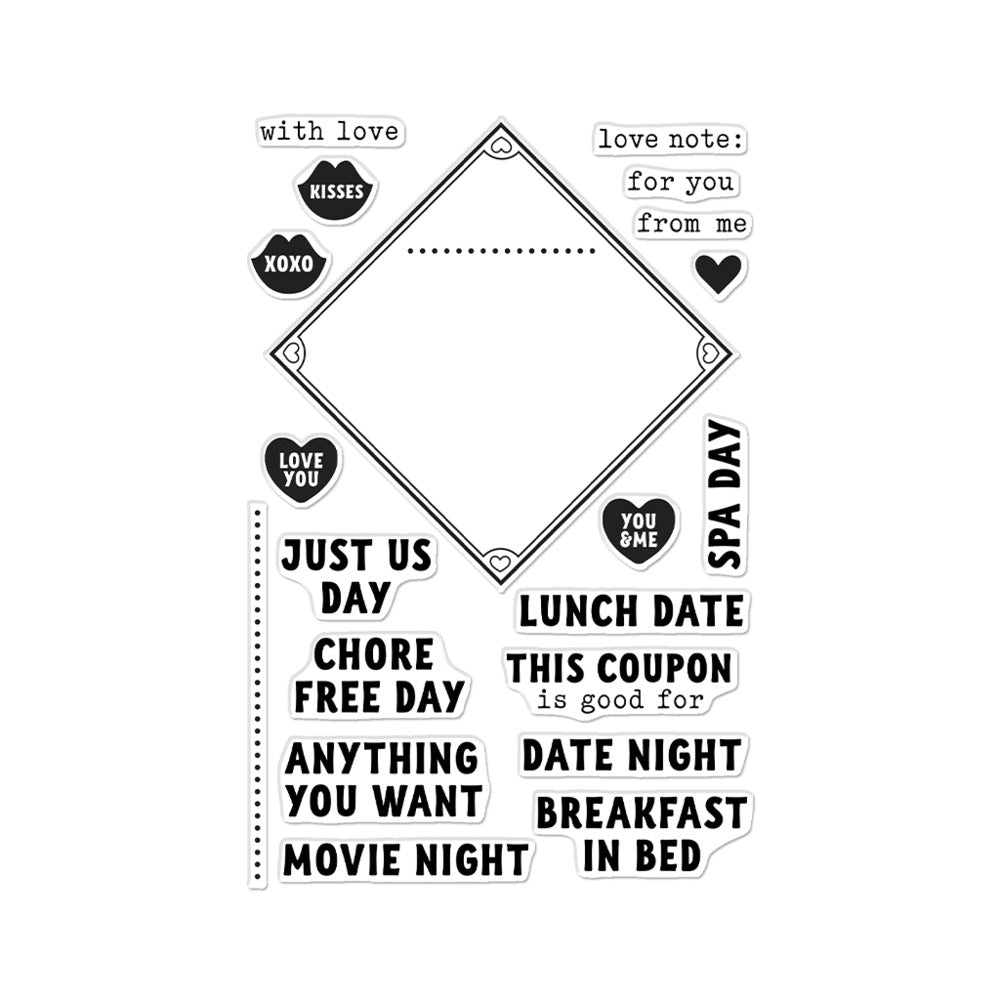 Clear Stamp, Love Note Messages – Scrapendipity Online