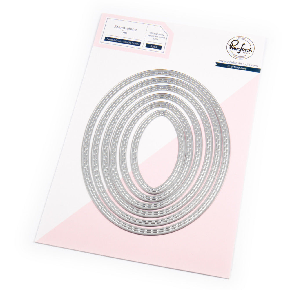 Die, Essentials: Nested Ovals Double Stitch – Scrapendipity Online