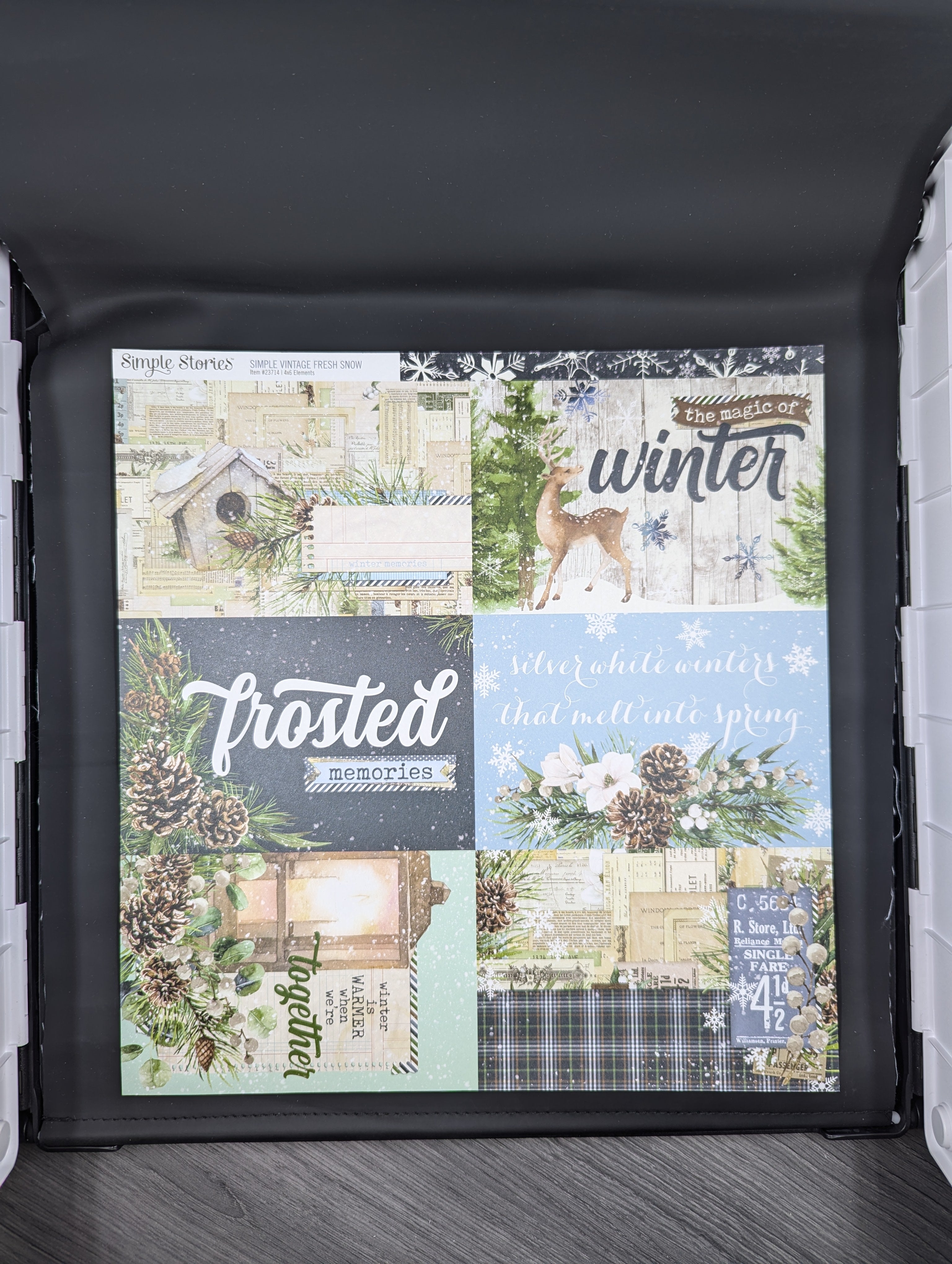 12x12 Simple Vintage Fresh Snow – Scrapendipity Online
