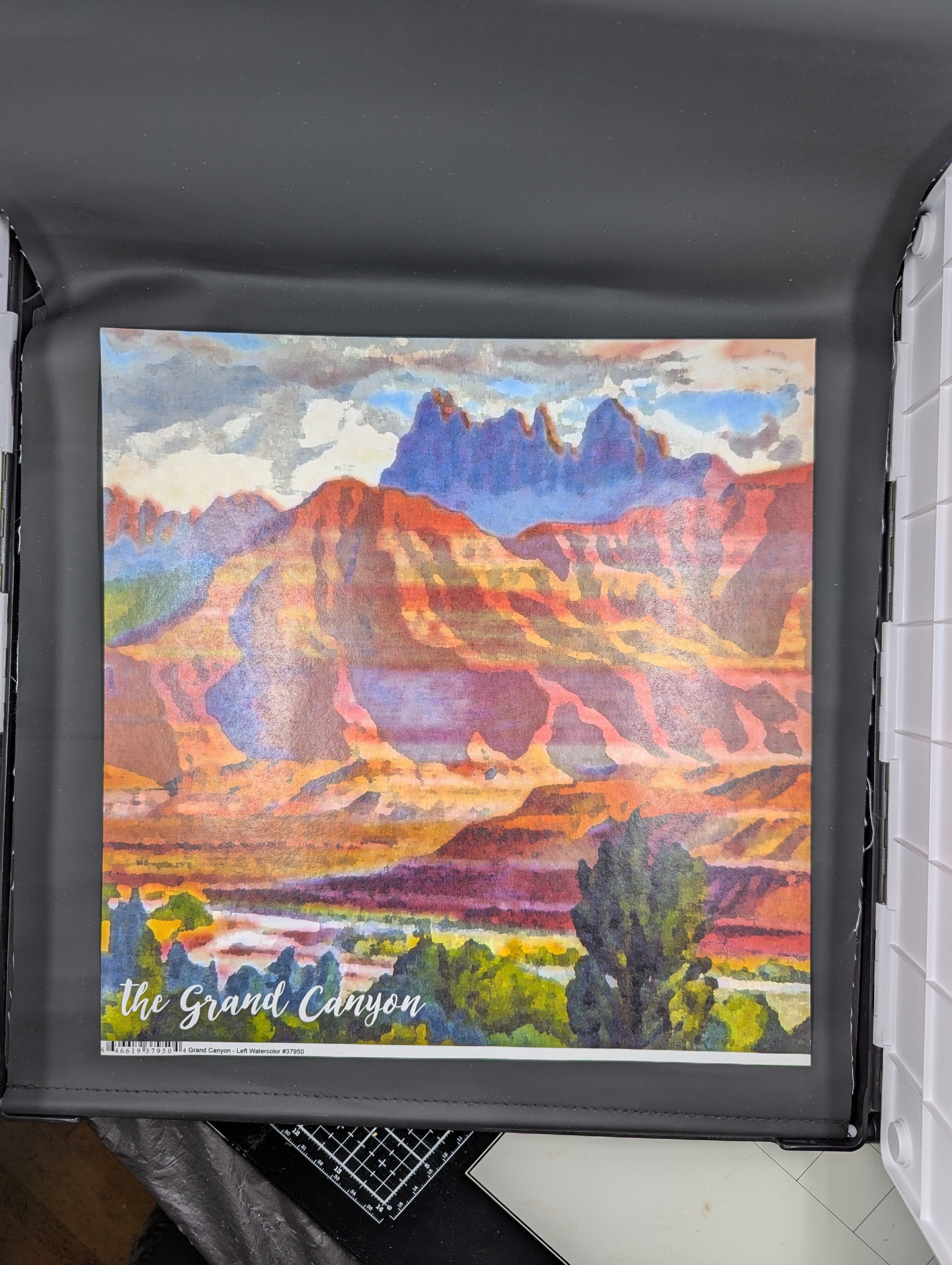 12x12 The Grand Canyon watercolor – Scrapendipity Online