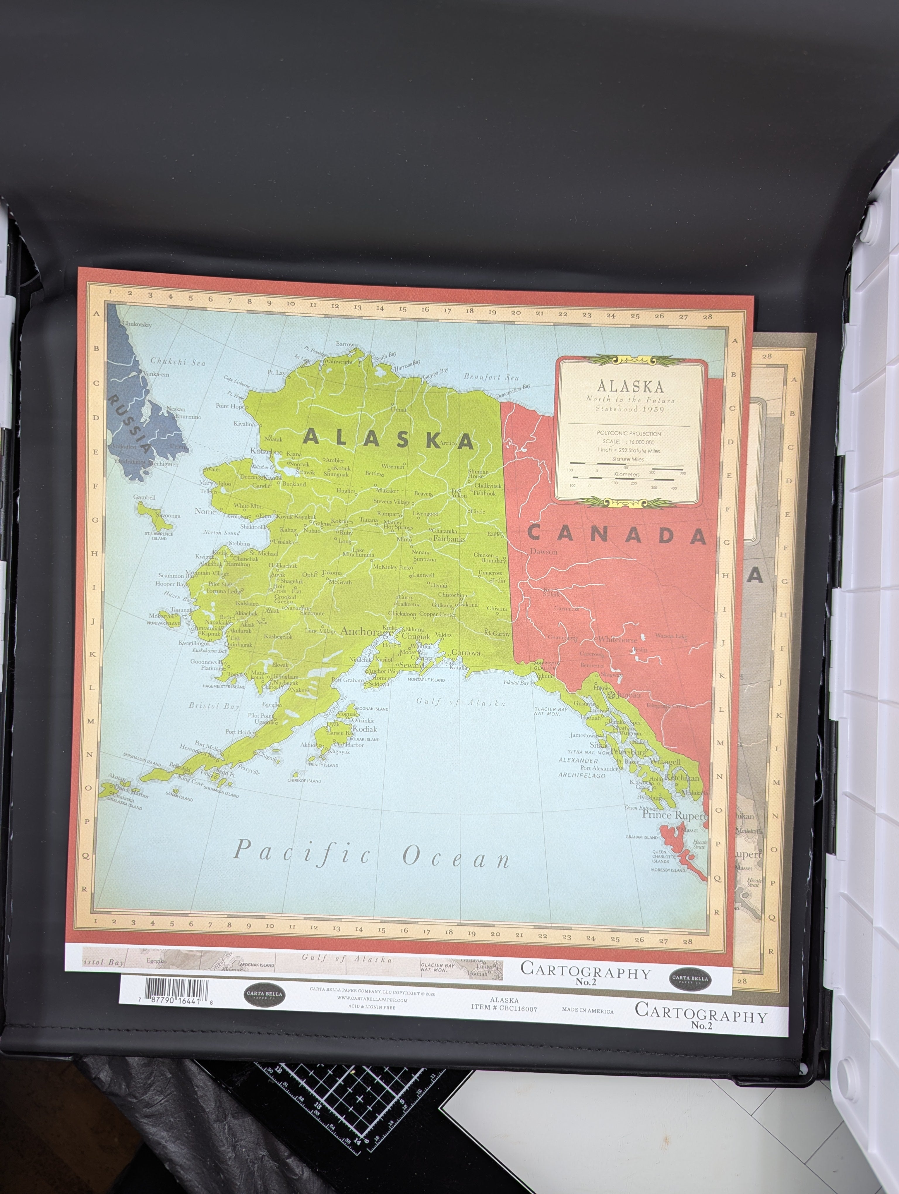 12x12 Cartography no.2 Alaska – Scrapendipity Online