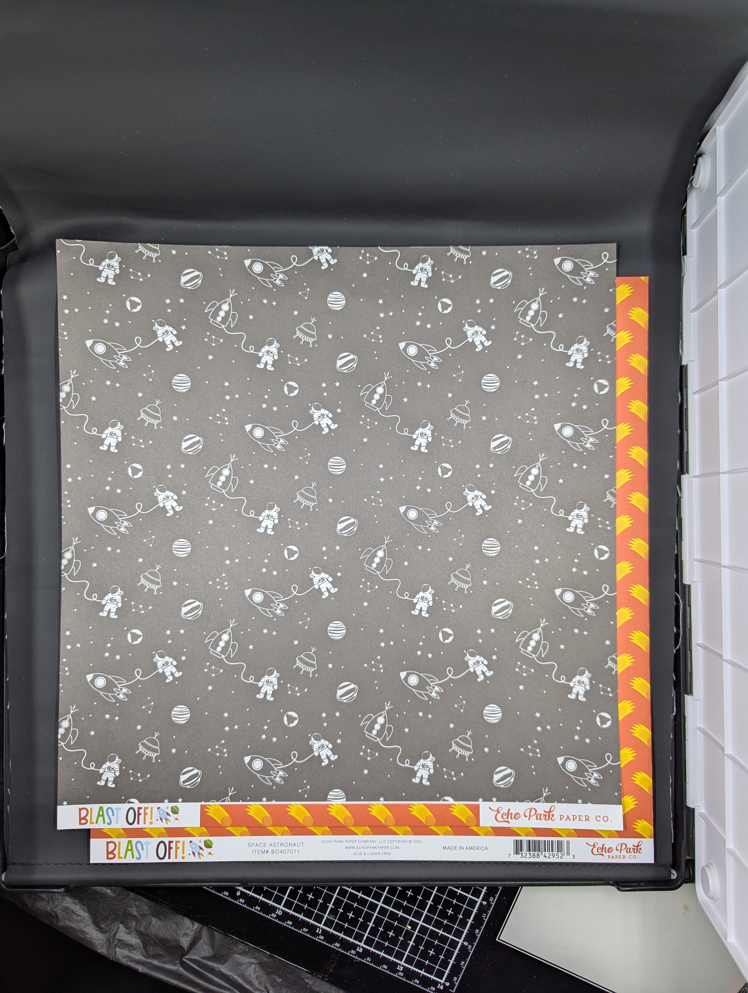 12x12 blast off Space astronaut – Scrapendipity Online