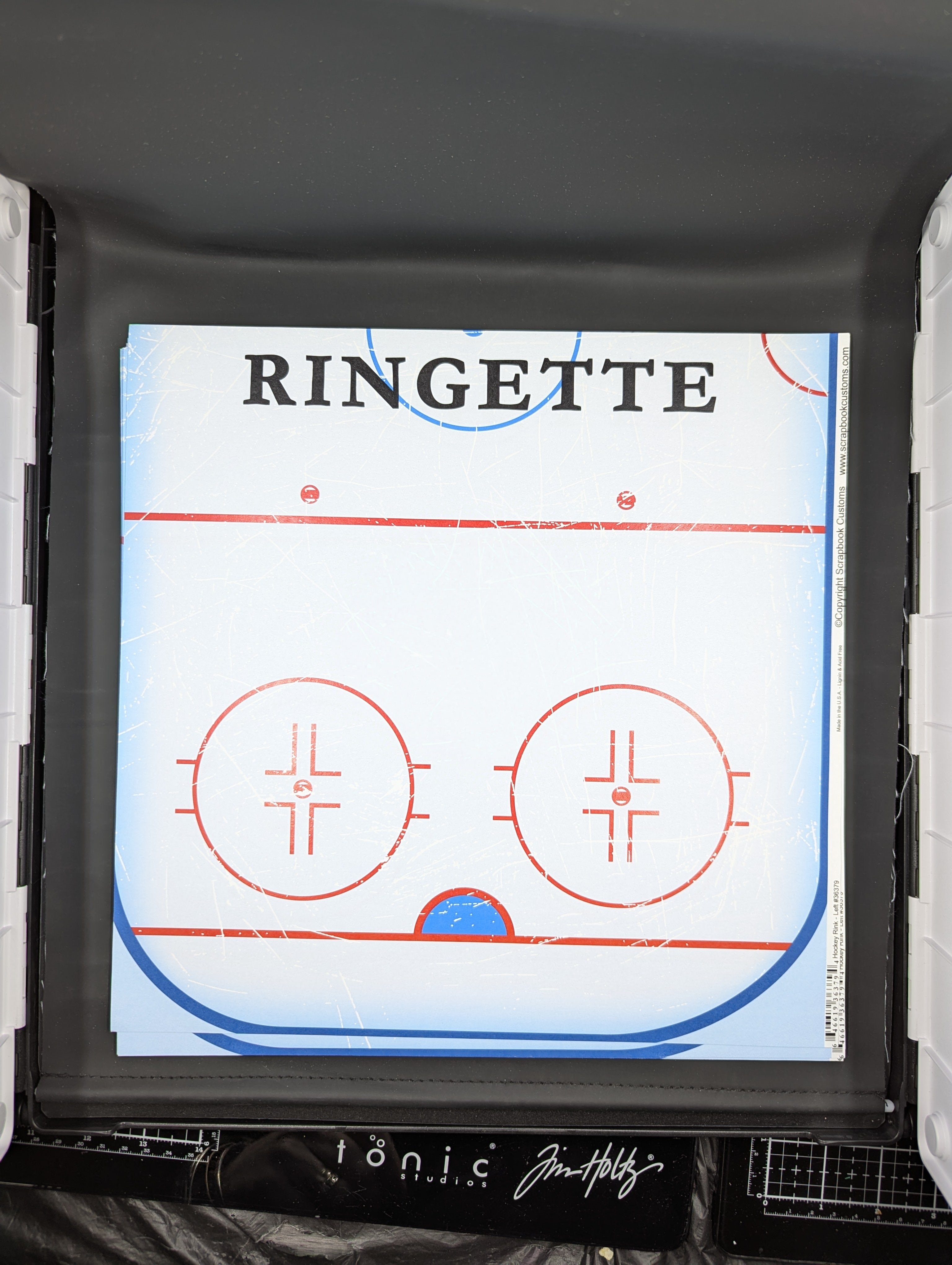 12x12 Ringette paper – Scrapendipity Online