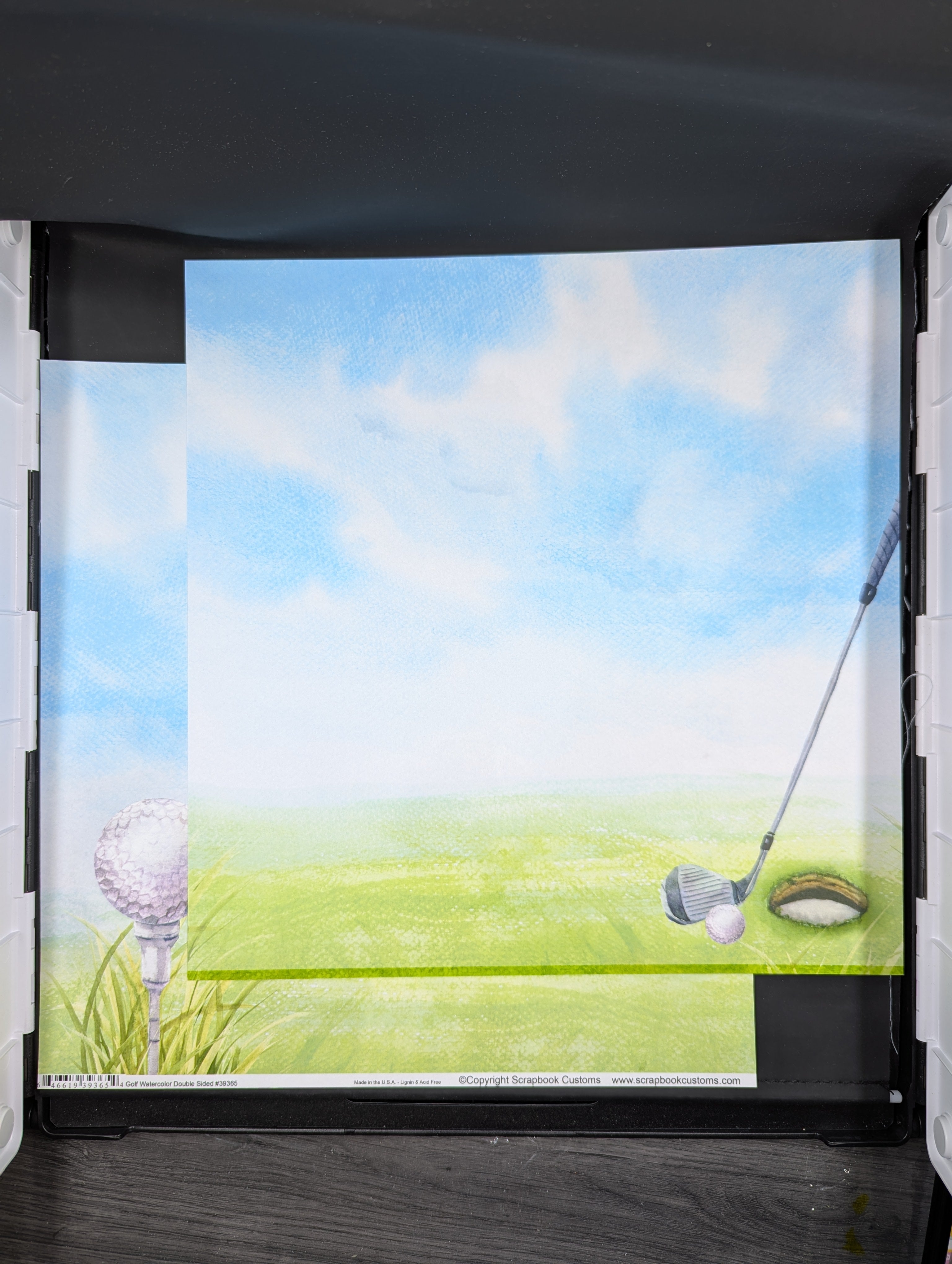 Golf watercolor – Scrapendipity Online