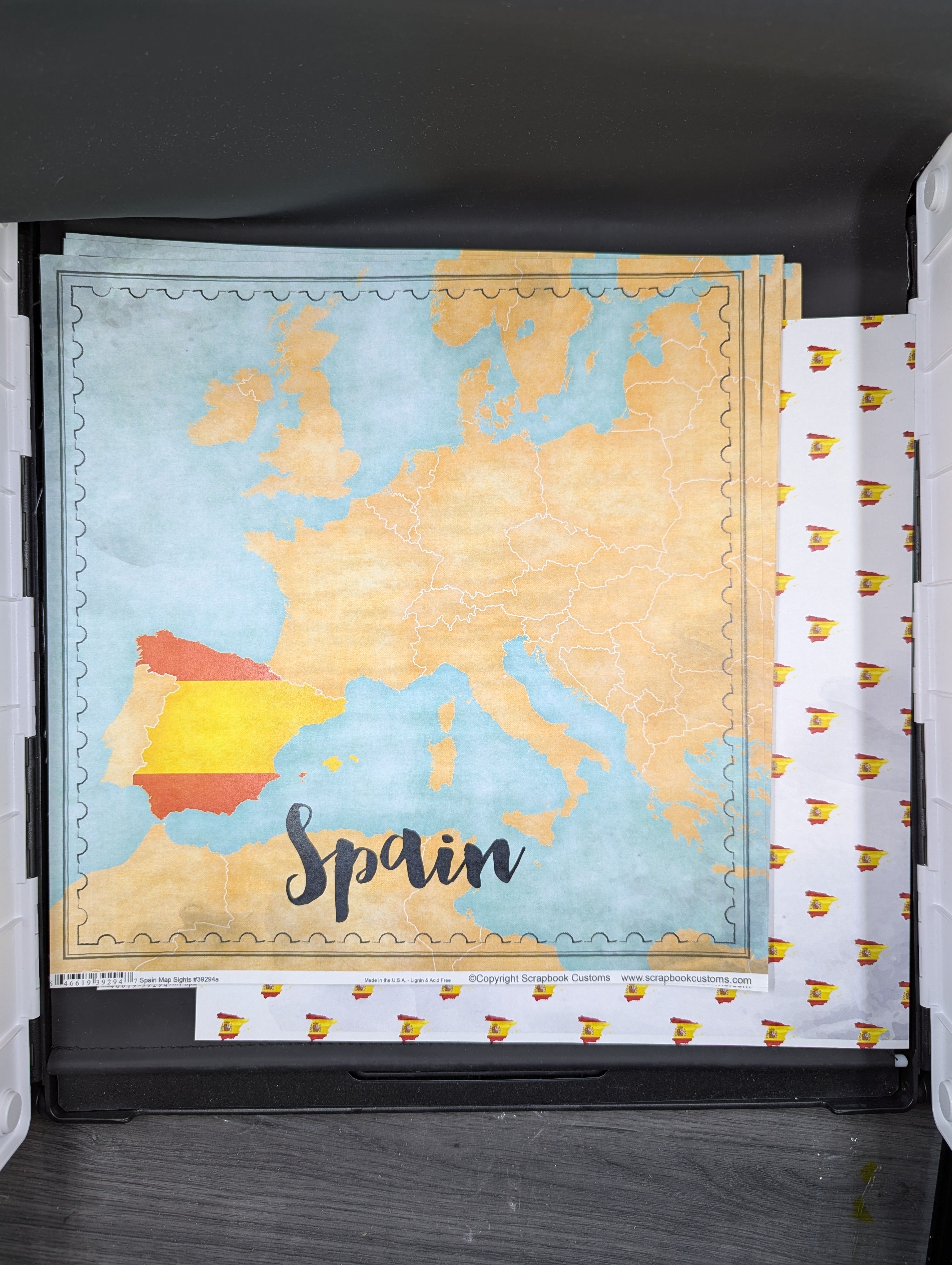 Spain map sights – Scrapendipity Online