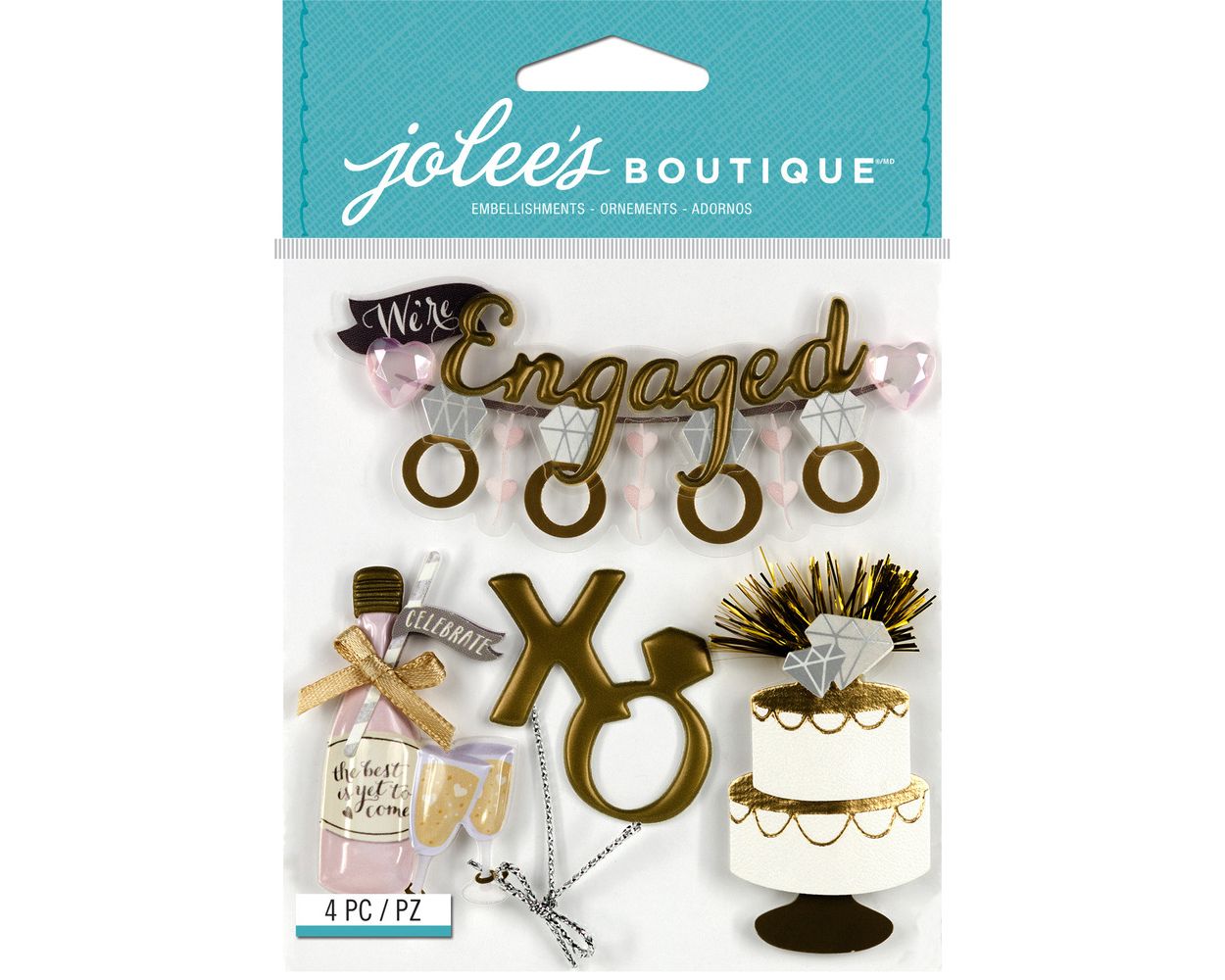 3D sticker Engagement party – Scrapendipity Online